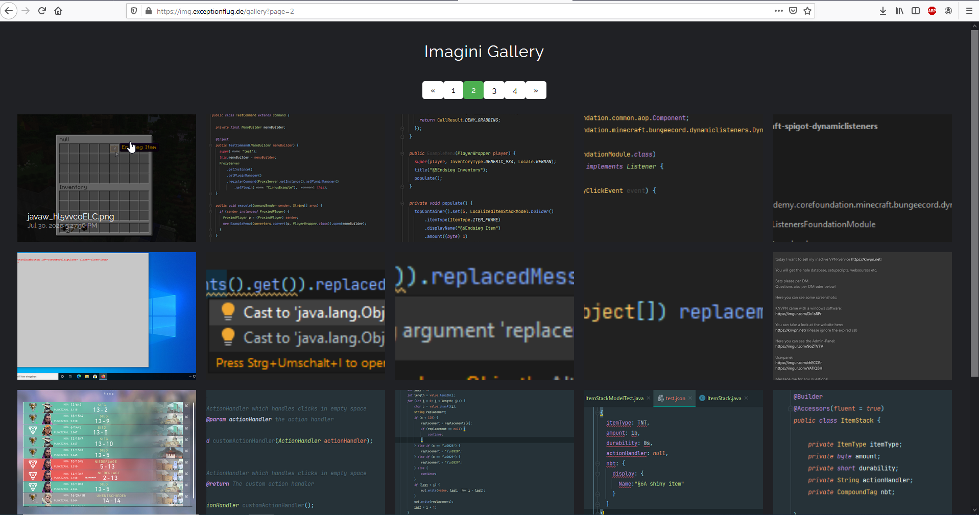 GitHub - Exceptionflug/Imagini: A java file server built on the moon library